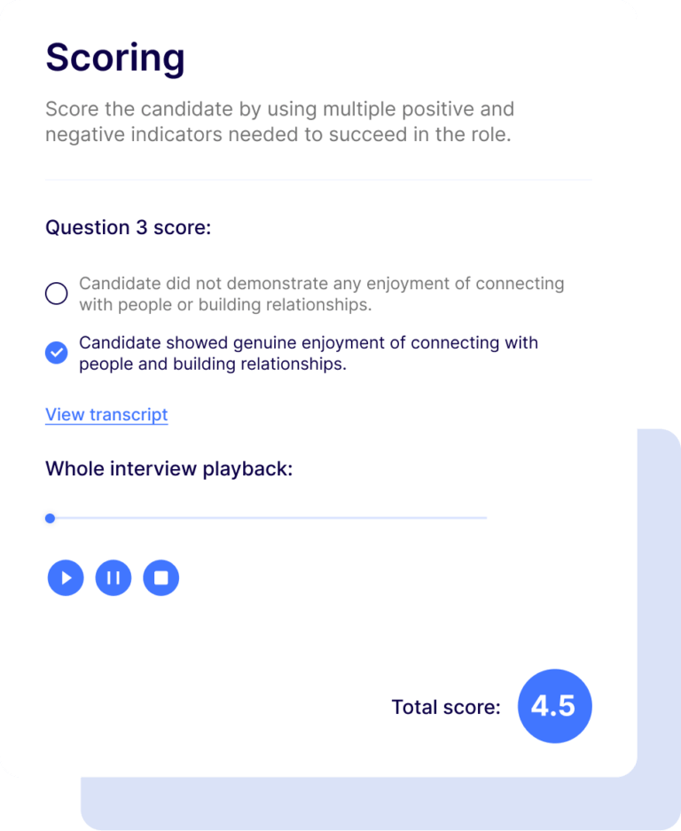 Interview Software - Equitas
